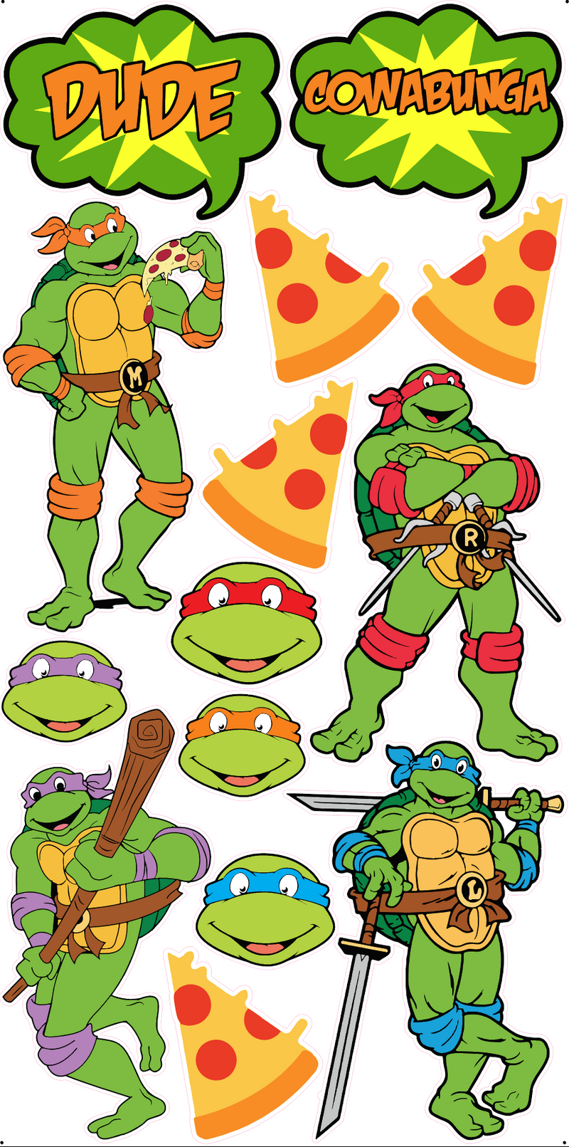 NINJA TURTLES CUT OUTS – JYS Party Decor